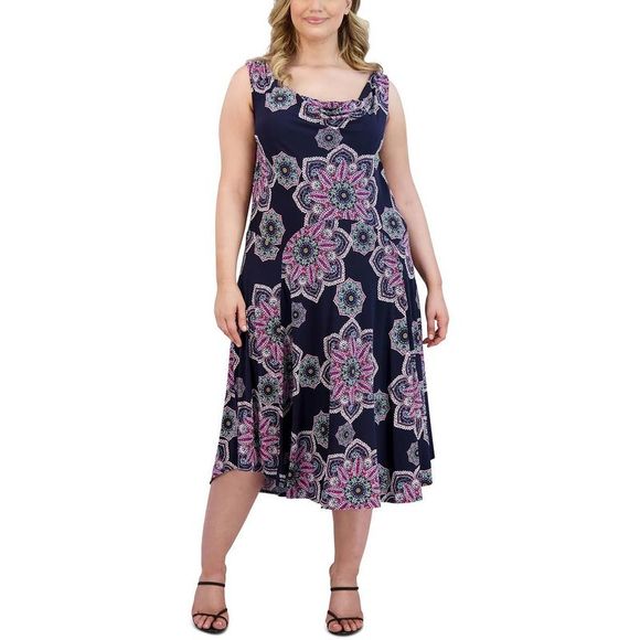 Signature by Robbie Bee | Dresses | Signature By Robbie Bee Womens Navy ...